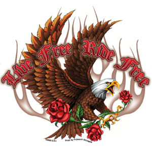 Live Free Ride Free - Sticker at Sticker Shoppe