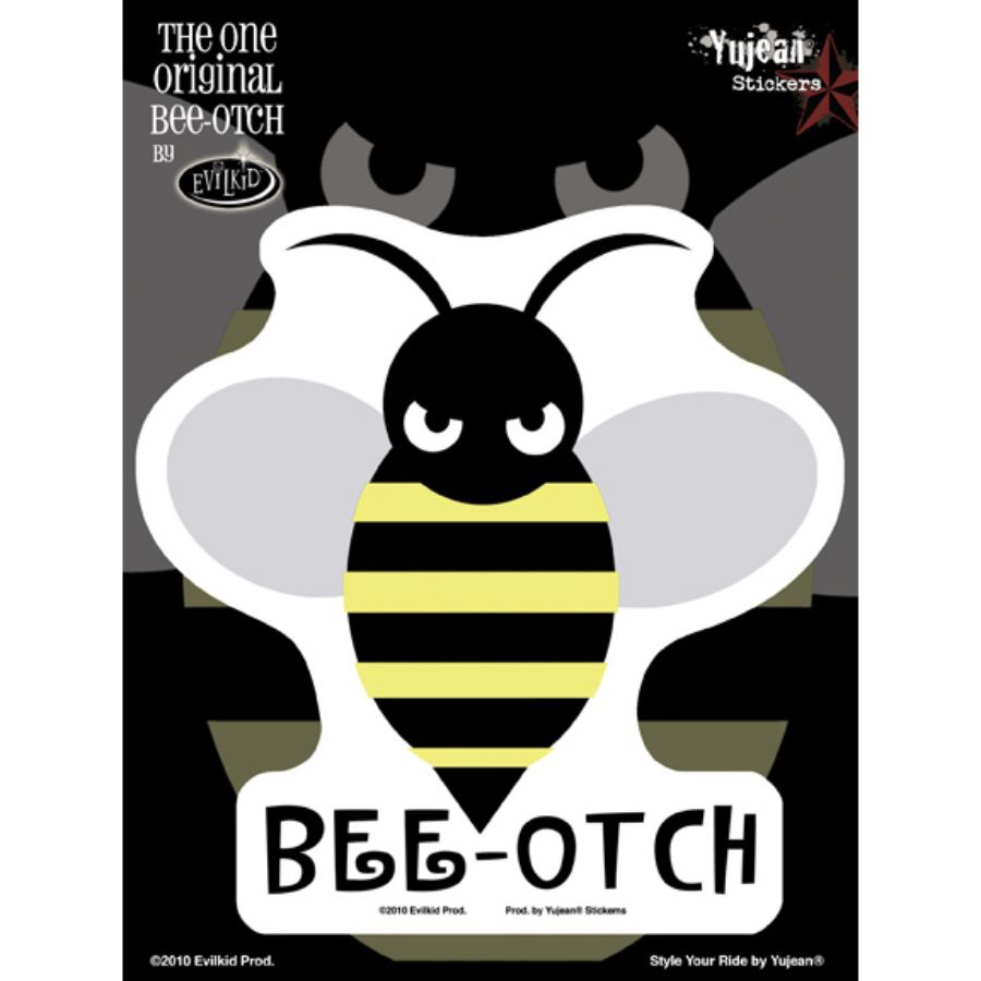 Evilkid Bee-Otch - Vinyl Sticker at Sticker Shoppe