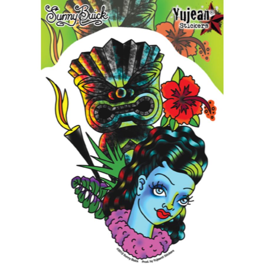 Leilani Tiki Lady - Vinyl Sticker at Sticker Shoppe