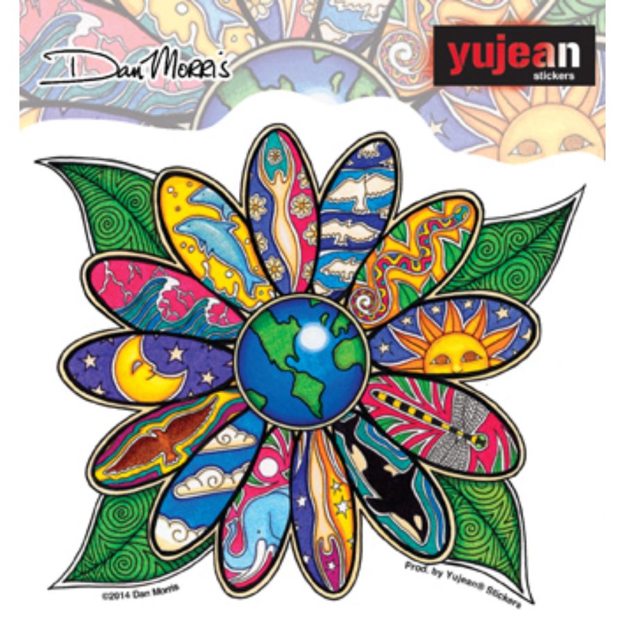 Earth Blossom Dan Morris - Vinyl Sticker at Sticker Shoppe