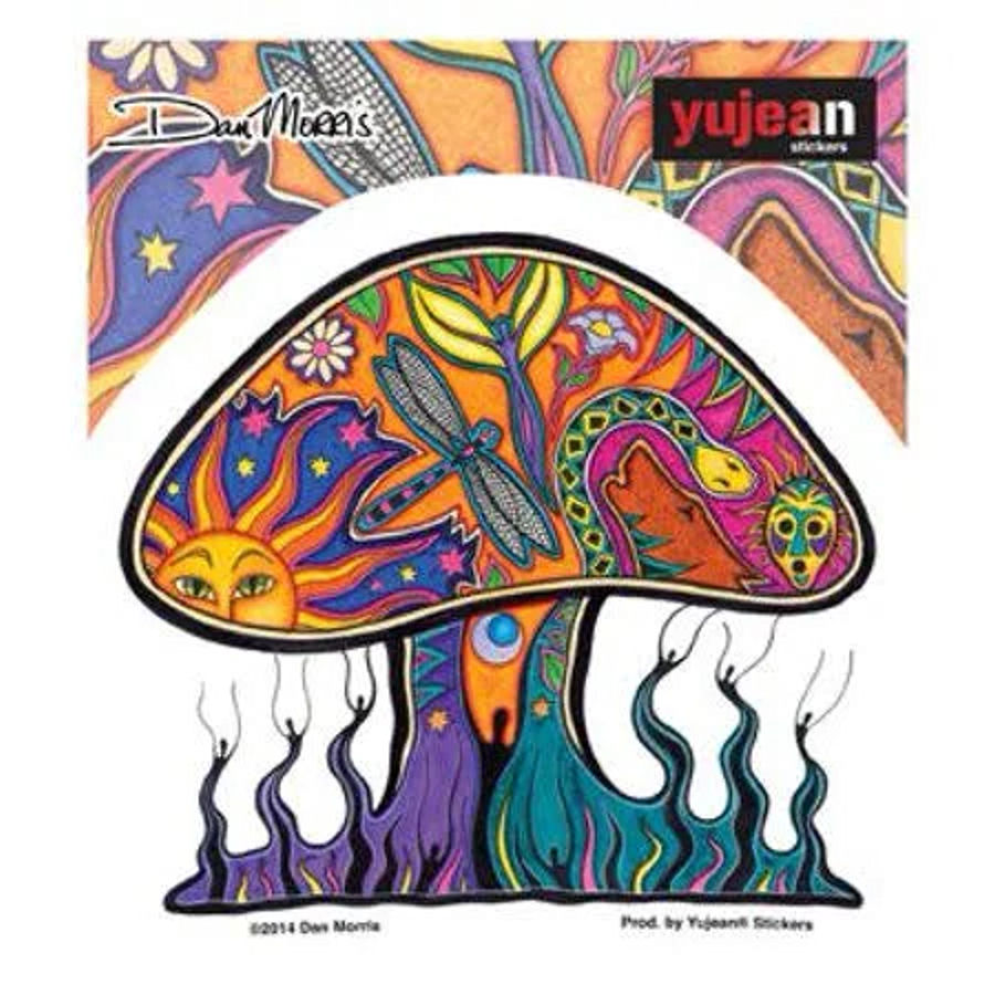 Dan Morris Mushroom - Vinyl Sticker at Sticker Shoppe