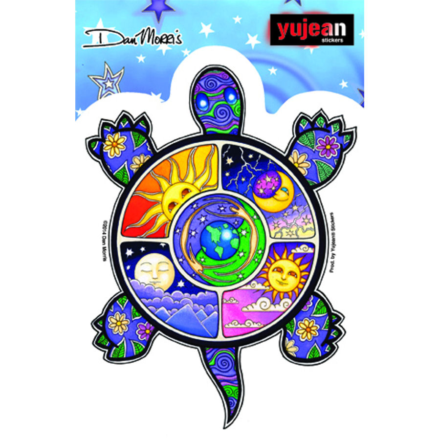 Dan Morris Night Day Turtle - Vinyl Sticker at Sticker Shoppe