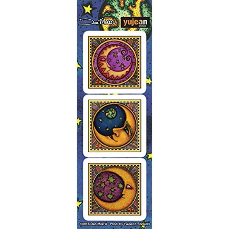 Dan Morris 3 Moons - Set of 3 Vinyl Stickers at Sticker Shoppe