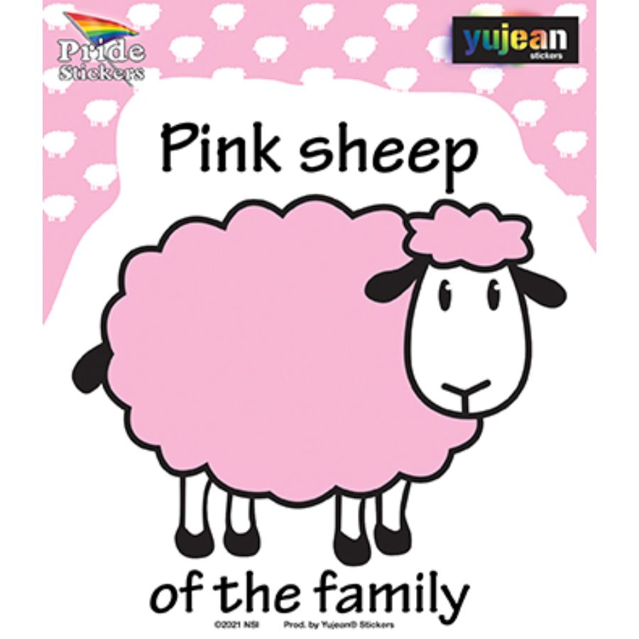 Pink Sheep Of The Family - Vinyl Sticker at Sticker Shoppe