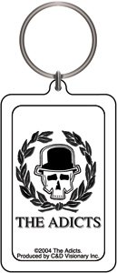 The Adicts Skull - Key Chain at Sticker Shoppe