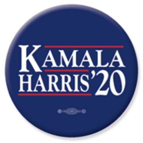 Kamala Harris 2020 Navy - Campaign Button at Sticker Shoppe