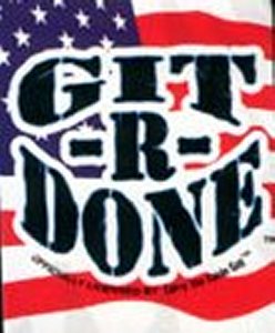 Git R Done Flag at Sticker Shoppe