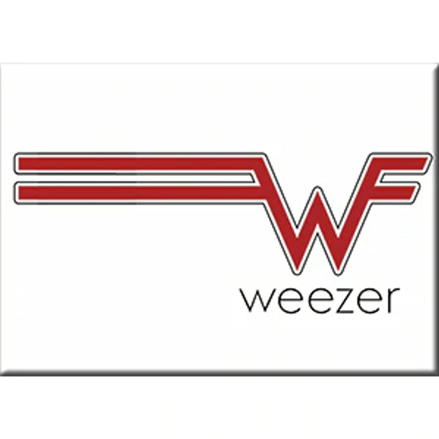 Weezer Red Logo - Refrigerator Magnet at Sticker Shoppe