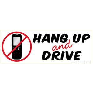 Hang Up And Drive - Bumper Magnet at Sticker Shoppe