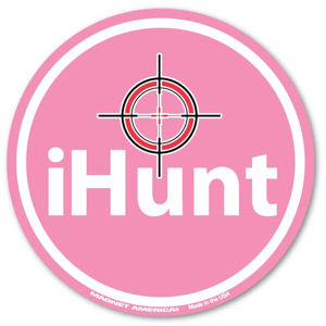iHunt Pink - Circle Magnet at Sticker Shoppe