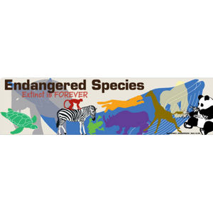 Endangered Species Awareness - Bumper Magnet at Sticker Shoppe