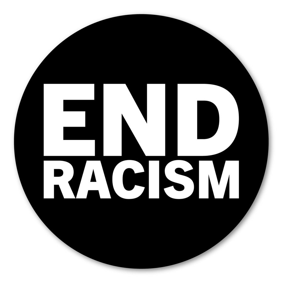 End Racism - Circle Magnet at Sticker Shoppe