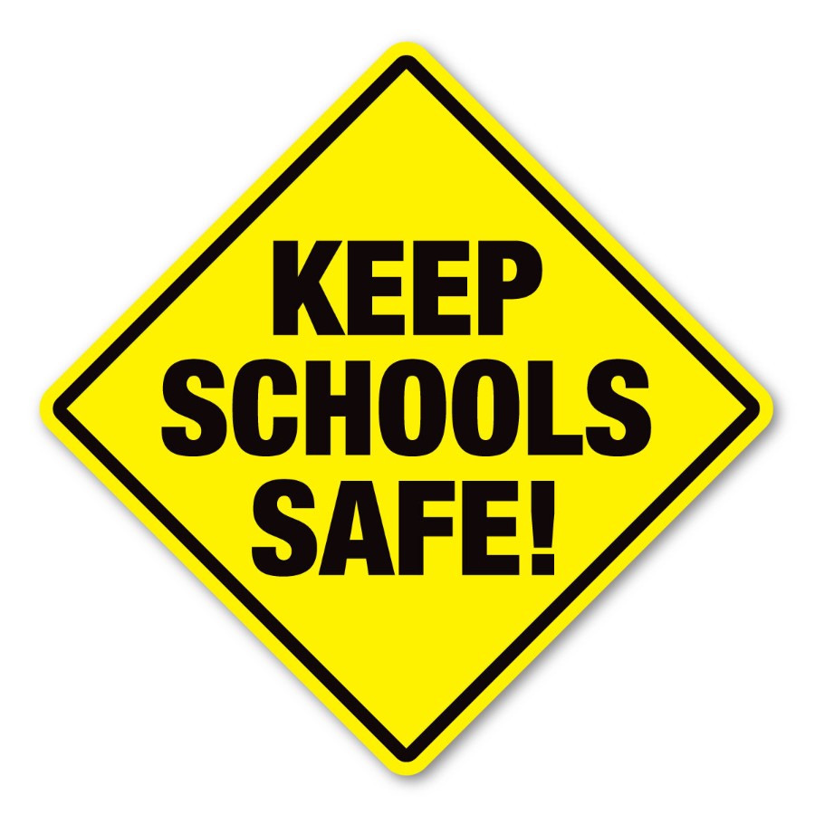 Keep Schools Safe! - Diamond Magnet at Sticker Shoppe