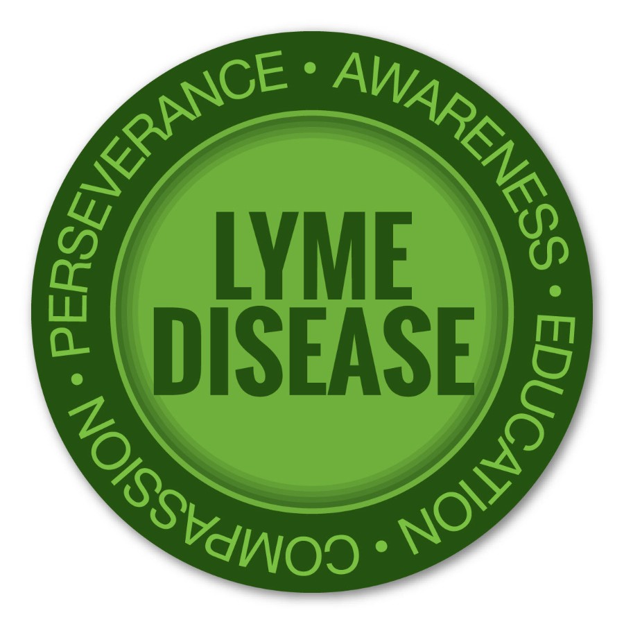 Lyme Disease Awarness - Circle Magnet at Sticker Shoppe
