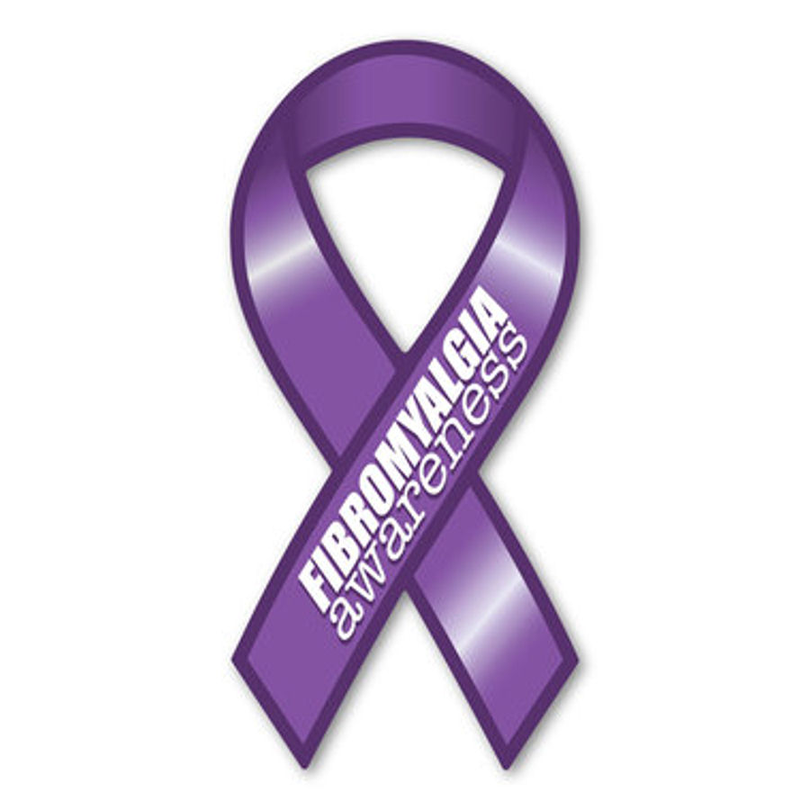 Fibromyalgia Awareness - Ribbon Magnet at Sticker Shoppe