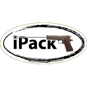 iPack Pro Gun - Slim Oval Magnet at Sticker Shoppe