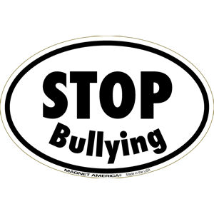 Stop Bullying - Oval Magnet at Sticker Shoppe