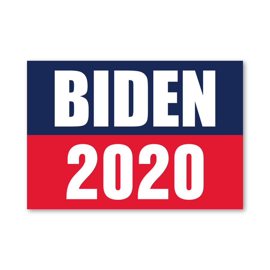 Joe Biden 2020 Red & Blue - Rectangle Magnet at Sticker Shoppe
