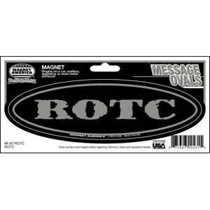 ROTC Reserve Officer Training Corps - Slim Oval Magnet at Sticker Shoppe