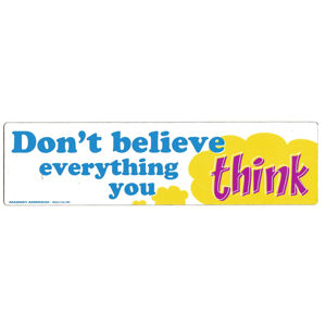 Everything You Think - Bumper Magnet at Sticker Shoppe