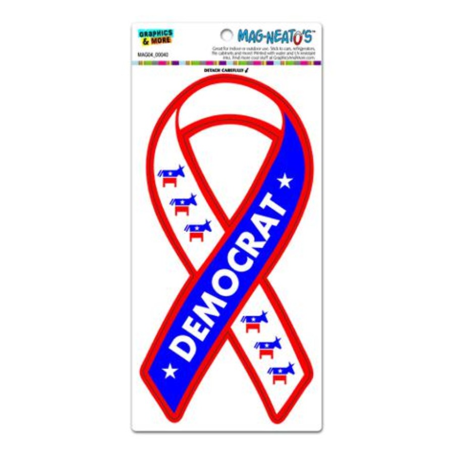 Democrat Party Support - Ribbon Magnet at Sticker Shoppe