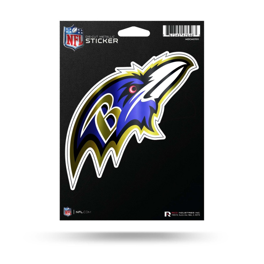Baltimore Ravens - Metallic Die Cut Vinyl Sticker at Sticker Shoppe