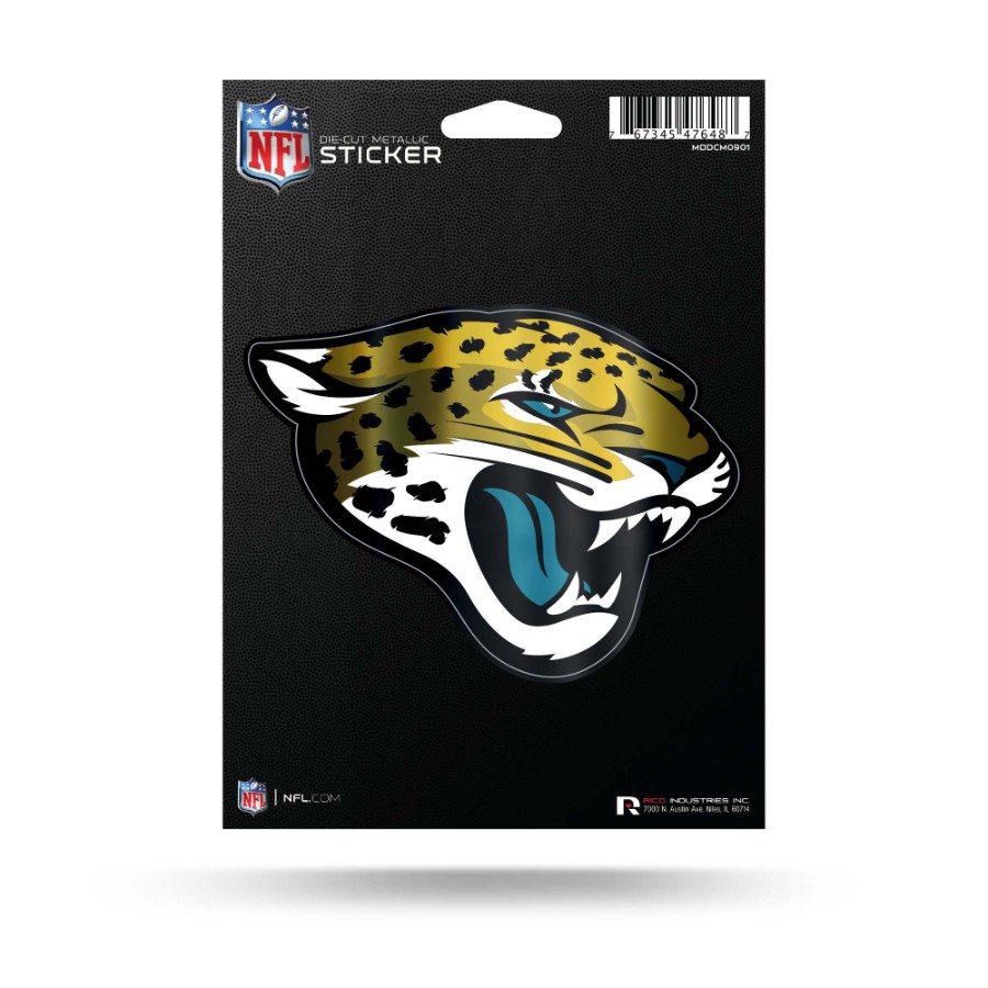 Jacksonville Jaguars - Metallic Die Cut Vinyl Sticker at Sticker Shoppe