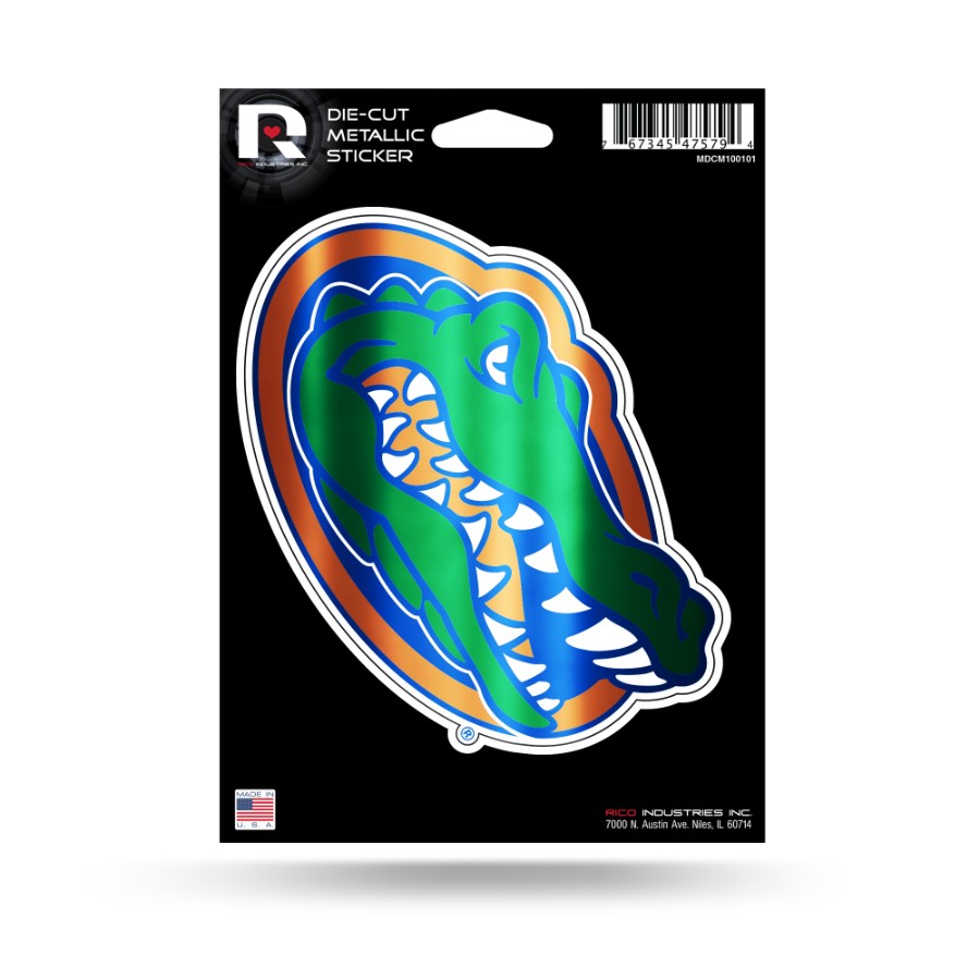University Of Florida Gators - Metallic Die Cut Vinyl Sticker at ...