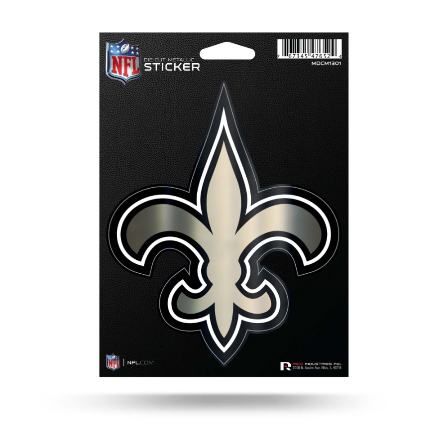 New Orleans Saints - Metallic Die Cut Vinyl Sticker at Sticker Shoppe