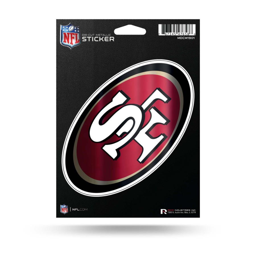 San Francisco 49ers - Metallic Die Cut Vinyl Sticker at Sticker Shoppe