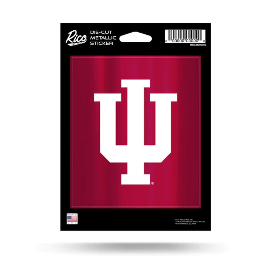 Indiana University Hoosiers - Metallic Die Cut Vinyl Sticker at Sticker ...