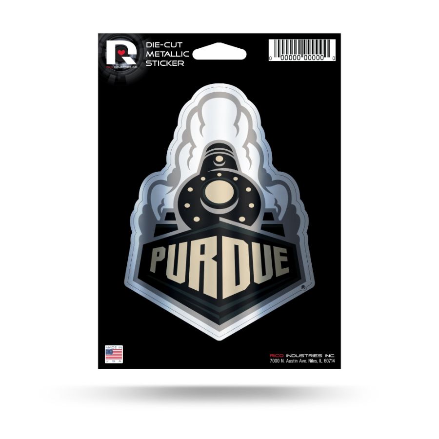 Purdue University Boilermakers - Metallic Die Cut Vinyl Sticker at ...