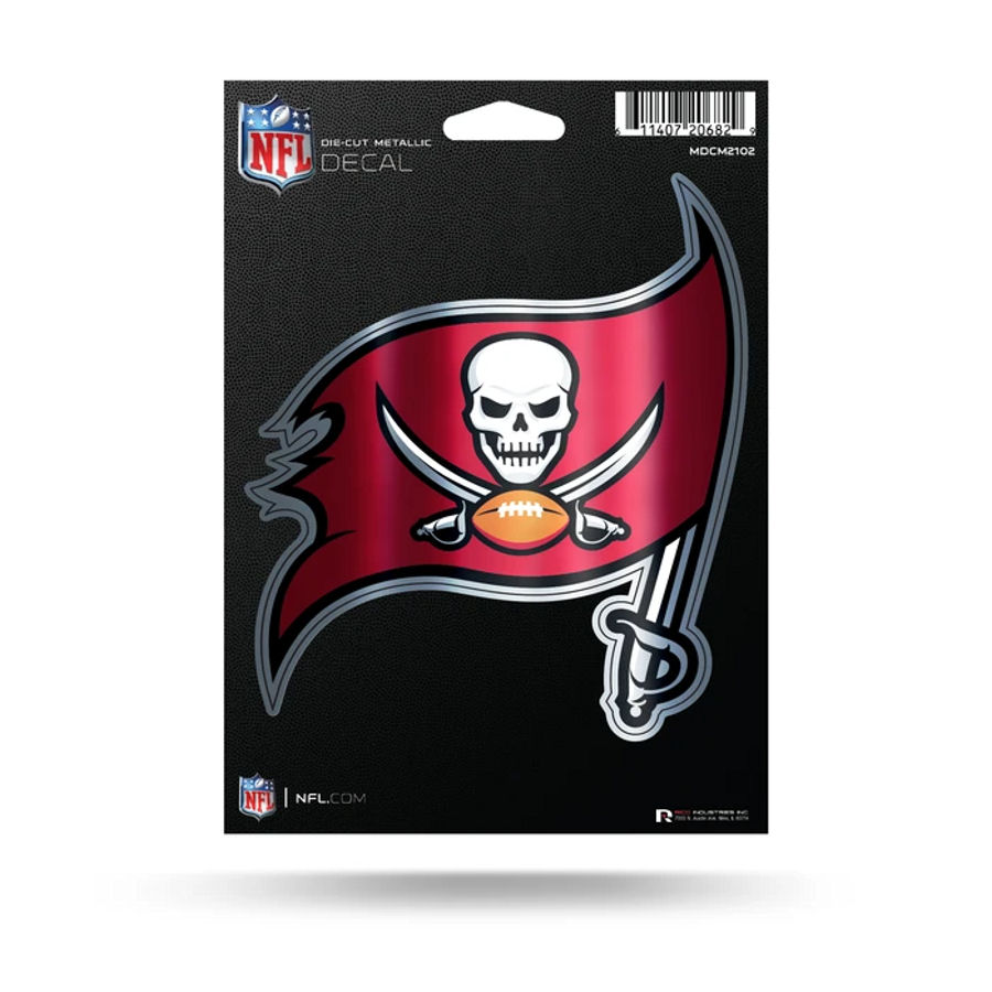 Tampa Bay Buccaneers - Metallic Die Cut Vinyl Sticker at Sticker Shoppe