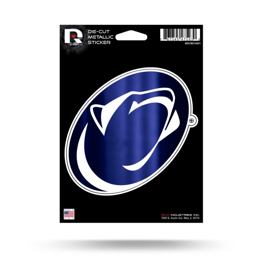 Penn State University Nittany Lions - Metallic Die Cut Vinyl Sticker at ...