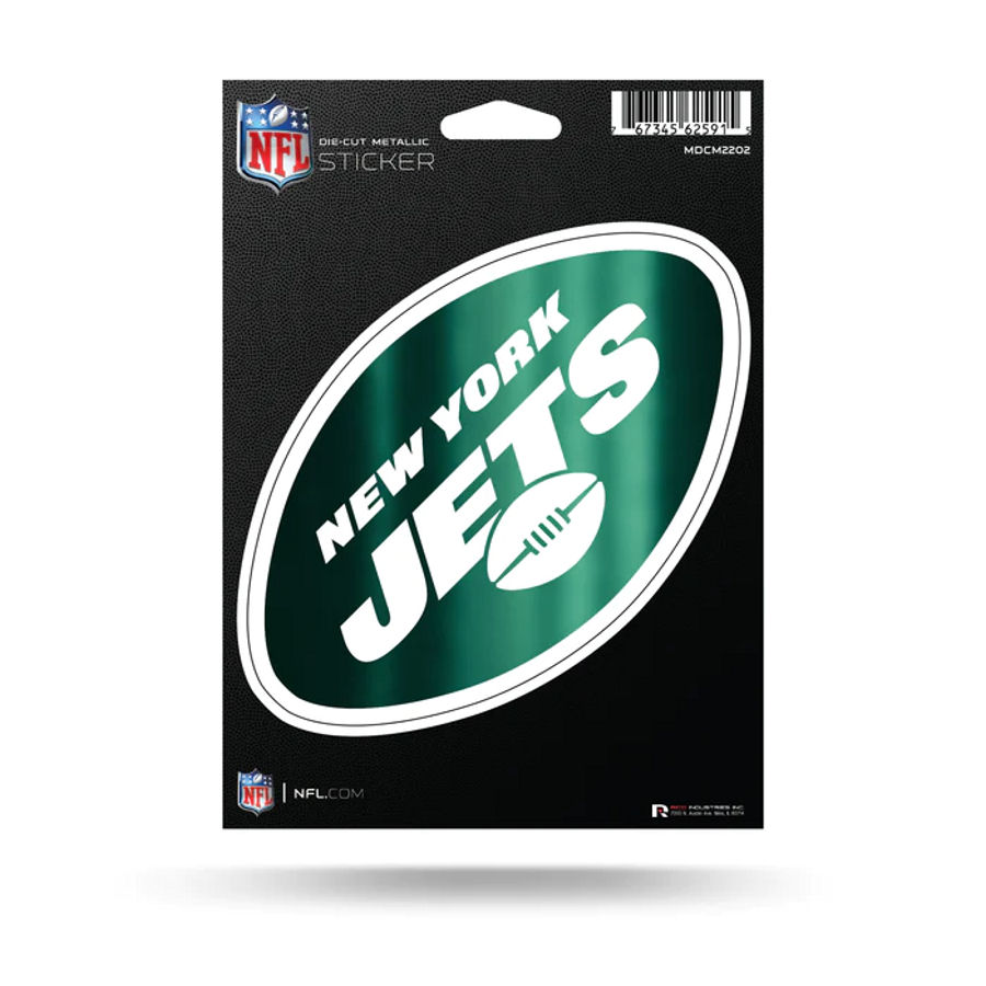 New York Jets - Metallic Die Cut Vinyl Sticker at Sticker Shoppe