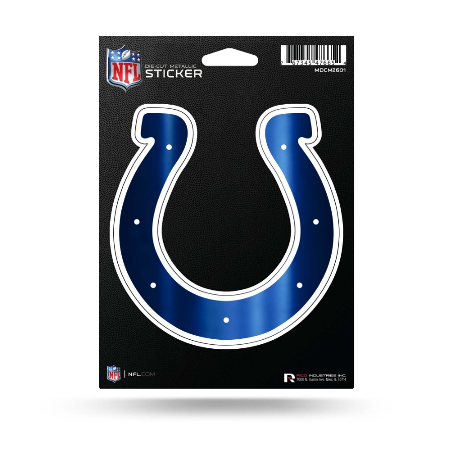 Indianapolis Colts - Metallic Die Cut Vinyl Sticker at Sticker Shoppe