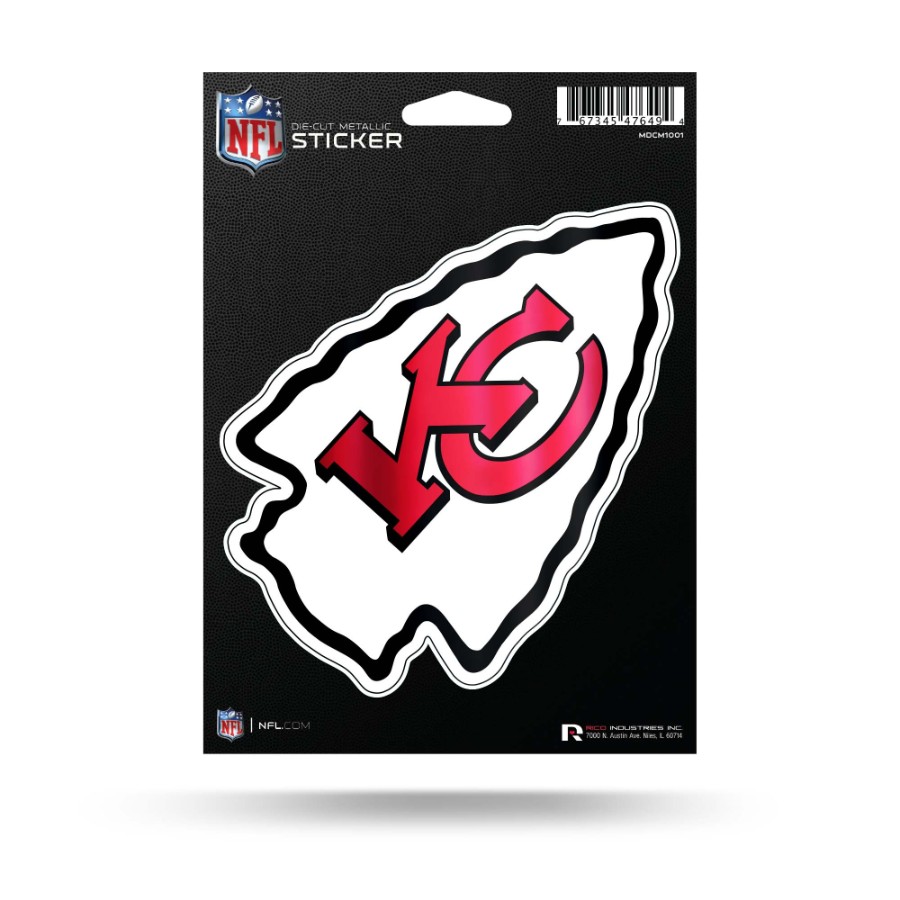 Kansas City Chiefs - Metallic Die Cut Vinyl Sticker at Sticker Shoppe