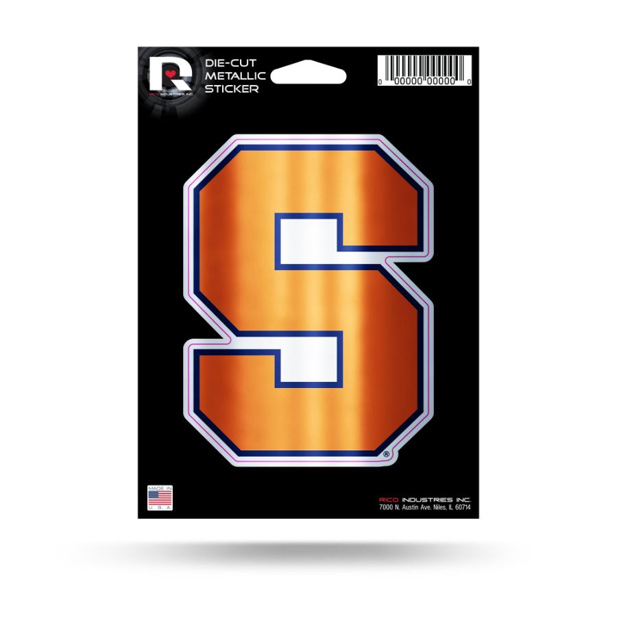 Syracuse University Orange - Metallic Die Cut Vinyl Sticker at Sticker ...