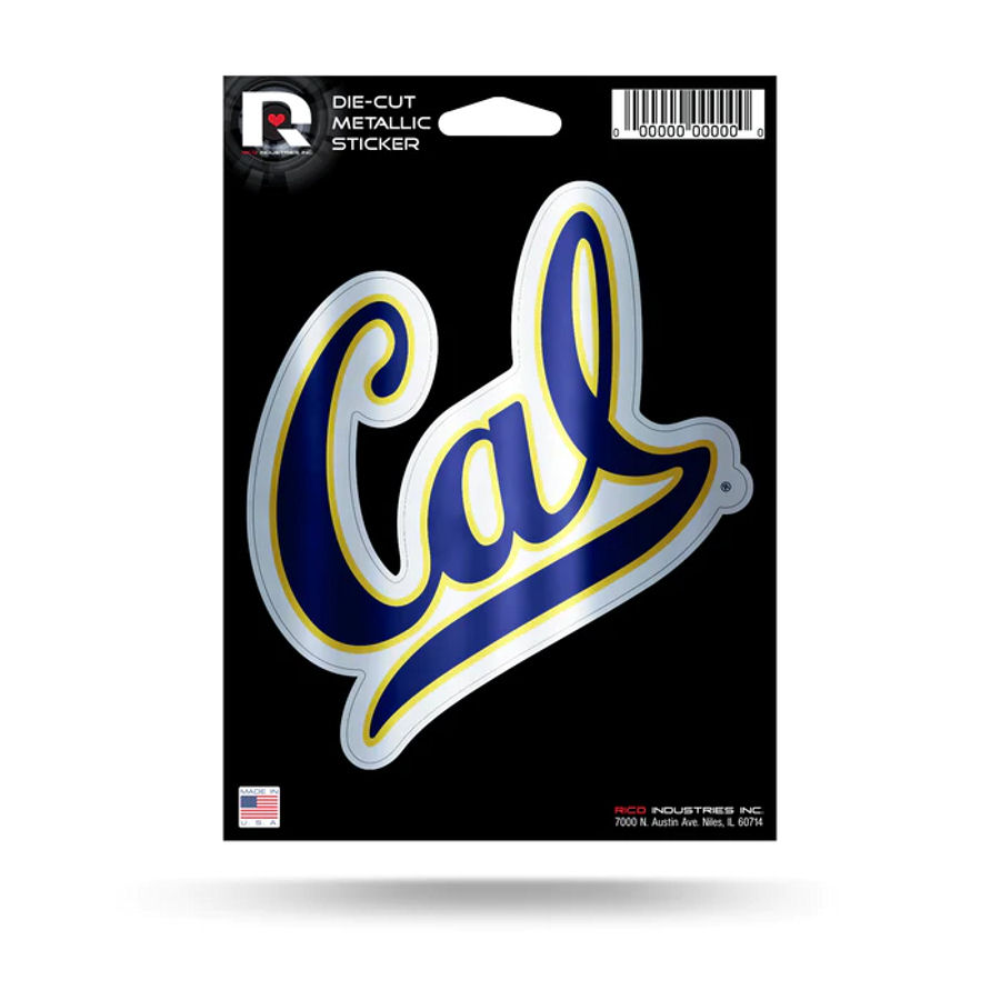University Of California Golden Bears - Metallic Die Cut Vinyl Sticker ...