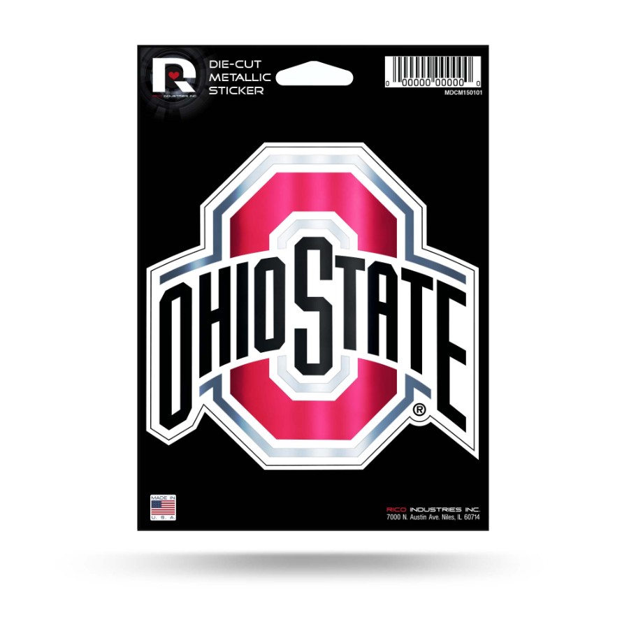 Ohio State University Buckeyes - Metallic Die Cut Vinyl Sticker at ...