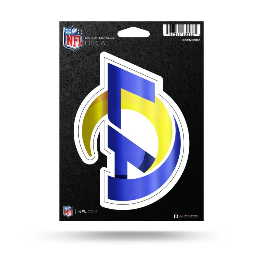 Los Angeles Rams 2020 Logo - Metallic Die Cut Vinyl Sticker at Sticker ...