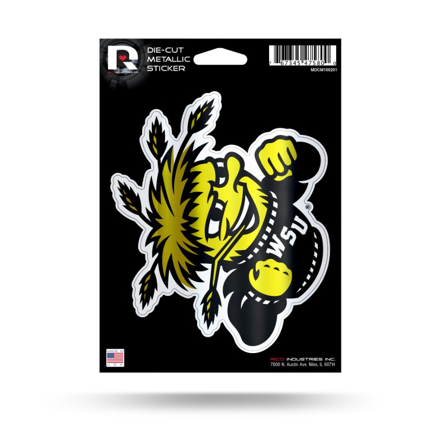 Wichita State University Shockers - Metallic Die Cut Vinyl Sticker at ...
