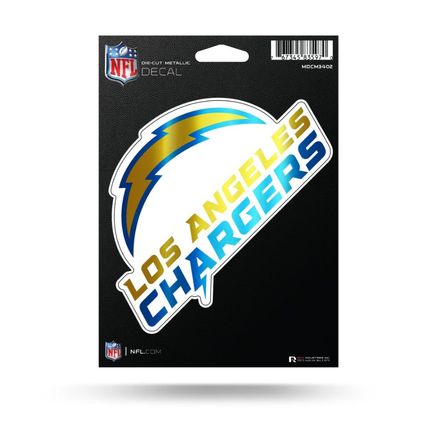 Los Angeles Chargers - Metallic Die Cut Vinyl Sticker at Sticker Shoppe