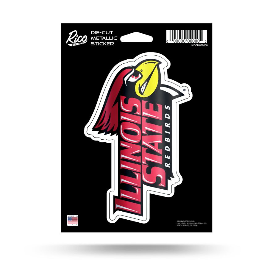 Illinois State University Redbirds - Metallic Die Cut Vinyl Sticker at ...