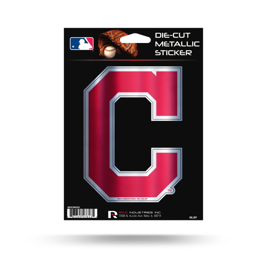Cleveland Indians - Metallic Die Cut Vinyl Sticker at Sticker Shoppe