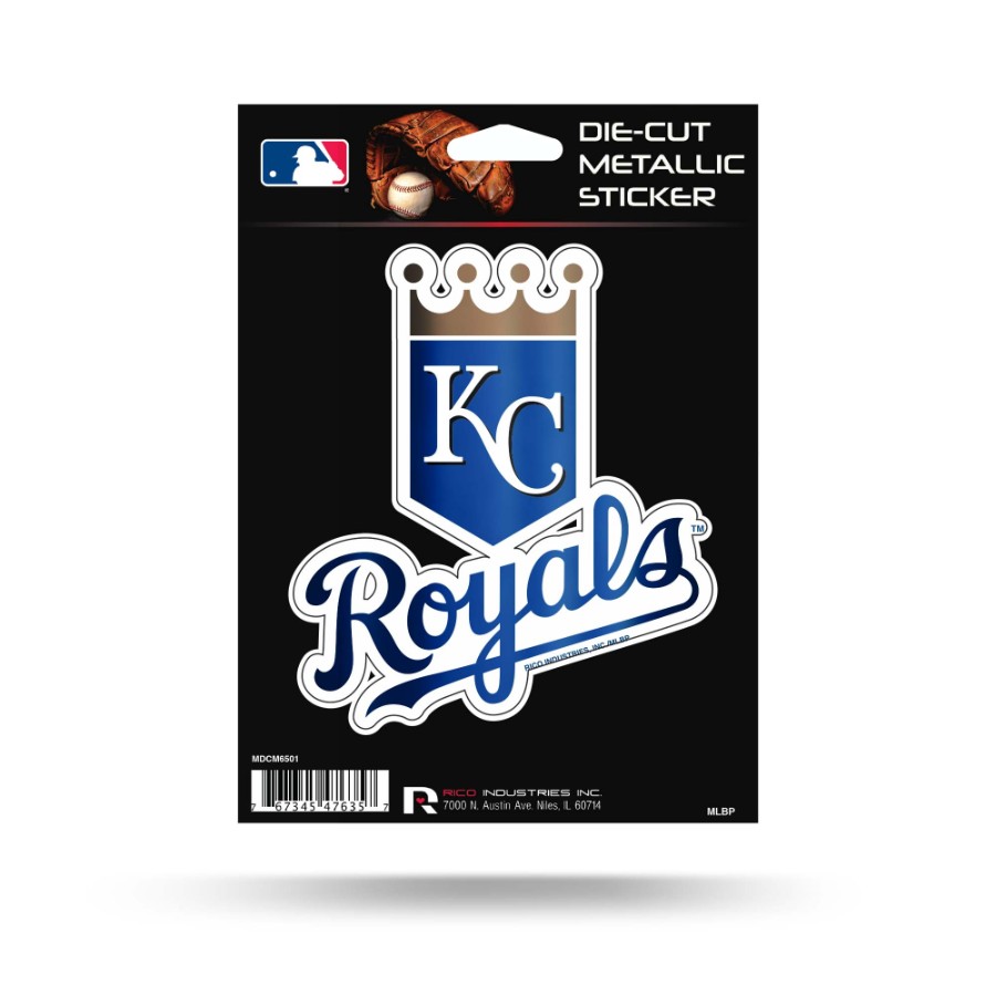 Kansas City Royals - Metallic Die Cut Vinyl Sticker at Sticker Shoppe