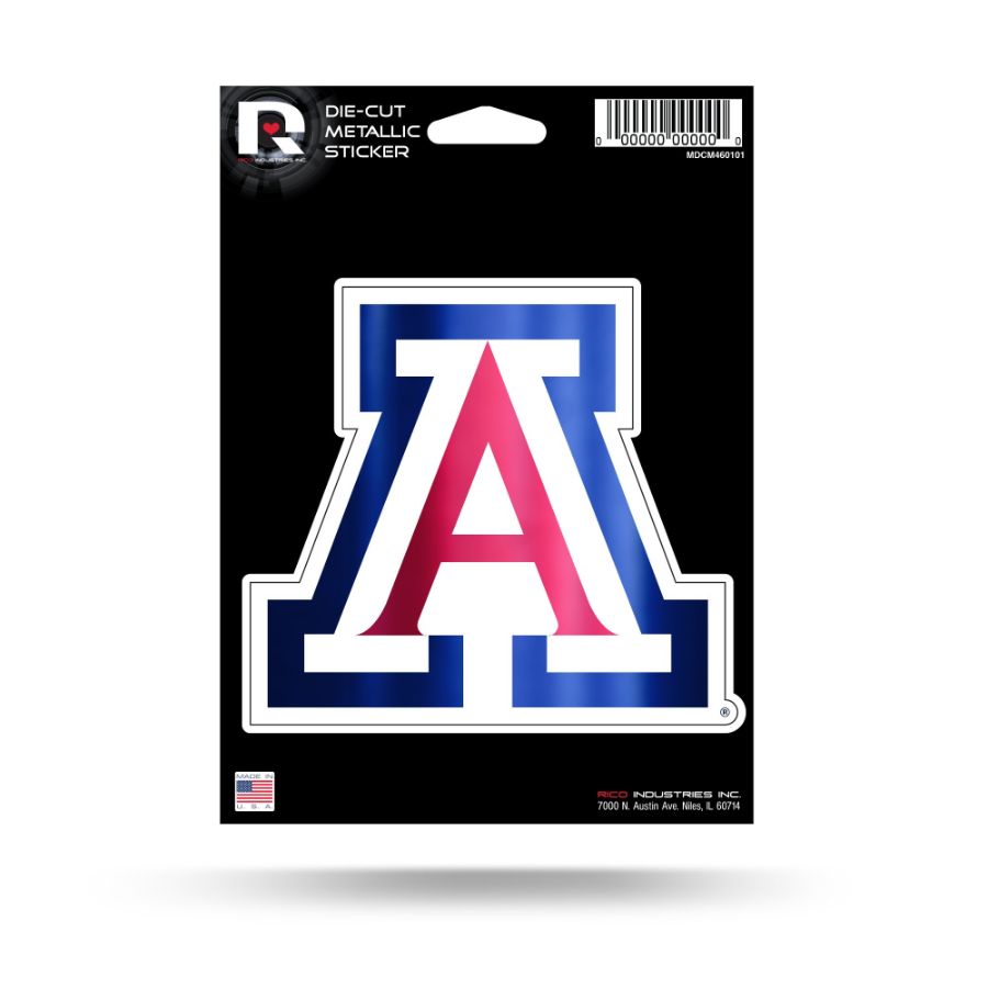 University Of Arizona Wildcats - Metallic Die Cut Vinyl Sticker at ...