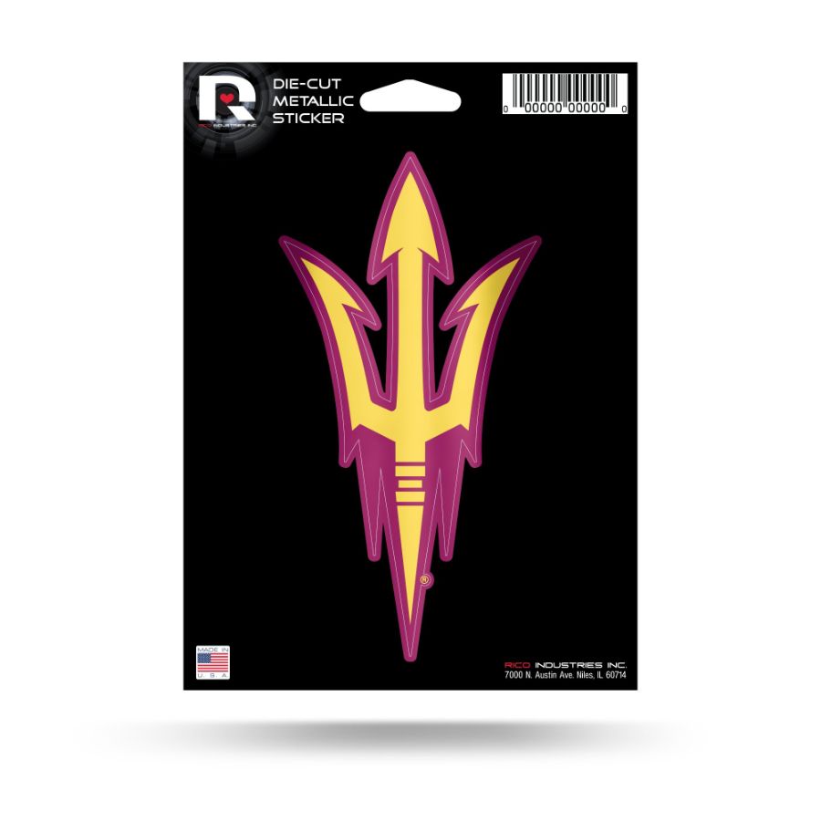 Arizona State University Sun Devils - Metallic Die Cut Vinyl Sticker at ...