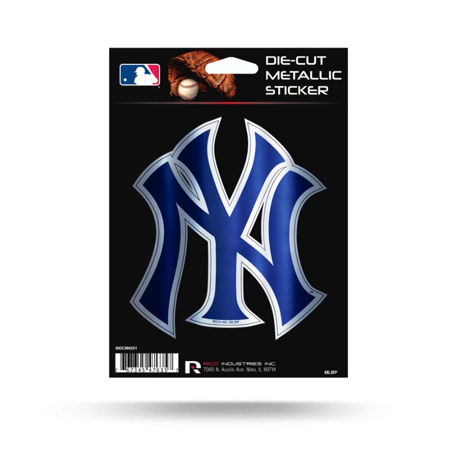 New York Yankees - Metallic Die Cut Vinyl Sticker at Sticker Shoppe