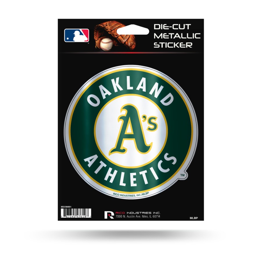 Oakland Athletics - Metallic Die Cut Vinyl Sticker at Sticker Shoppe